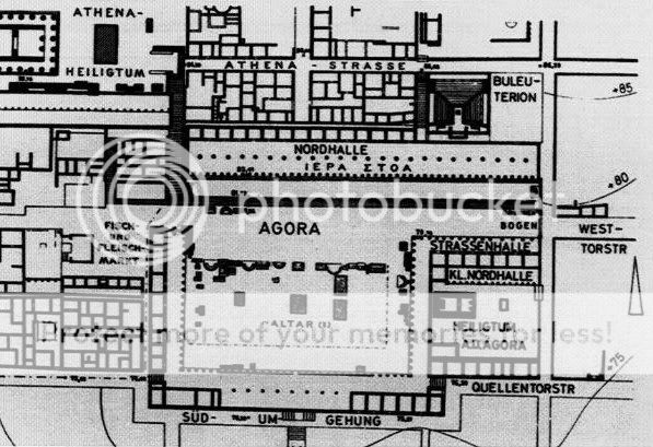 URBAN PLANNING; Agora at Priene. # The Priene Agora by Pausanias, is a ...