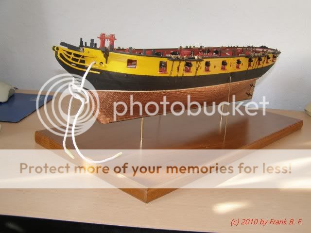 Die Takelage der HMS Snake