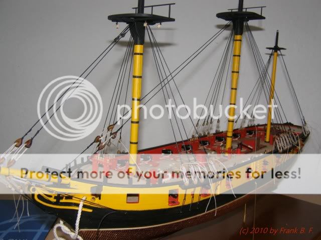 Die Takelage der HMS Snake